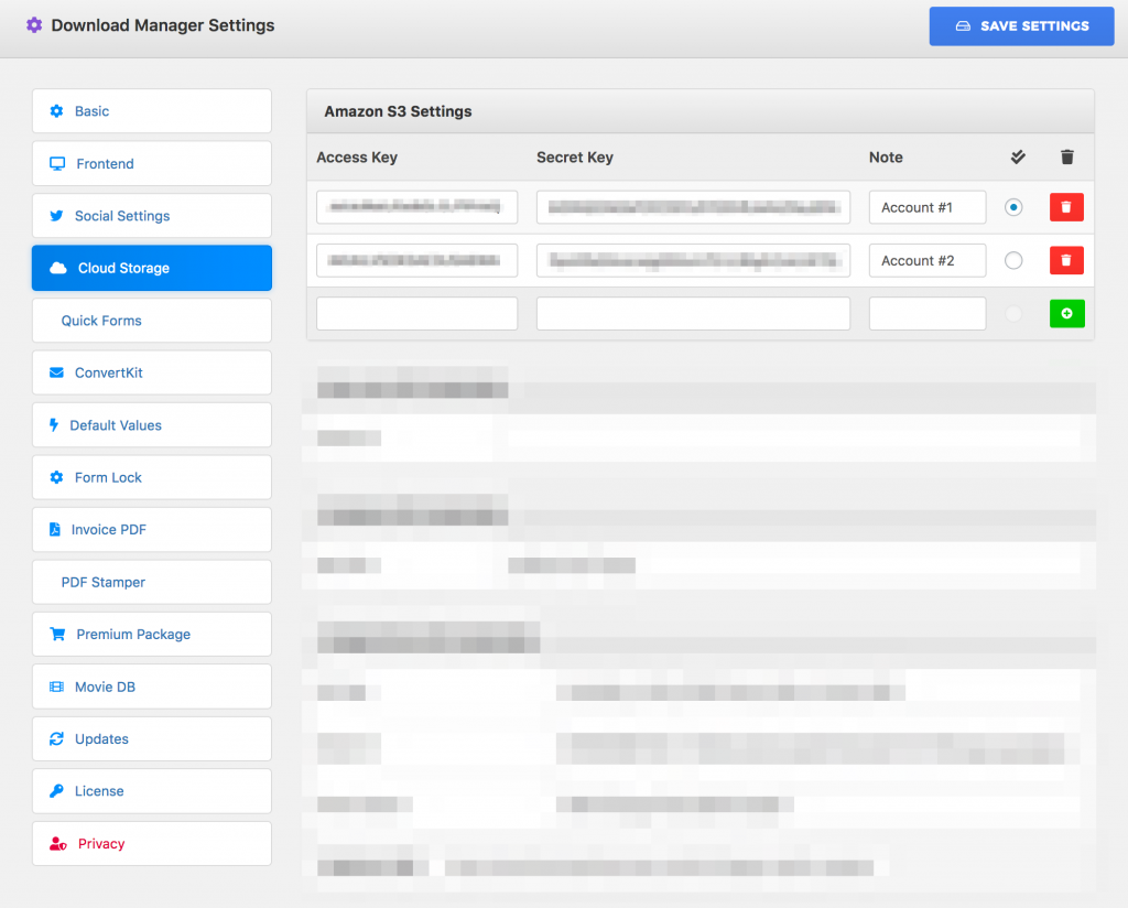 WordPress Amazon S3 Storage Plugin for Download Manager