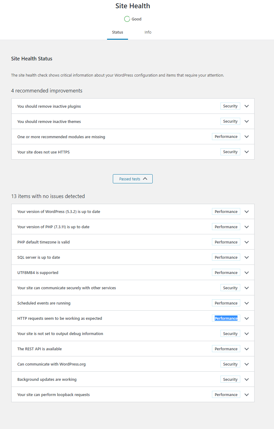 Details About The WordPress Site Health Tool - WordPress Download Manager