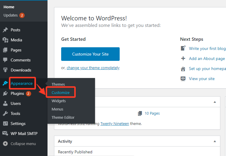 How To Set Static Front Page In Wordpress Wordpress Download Manager