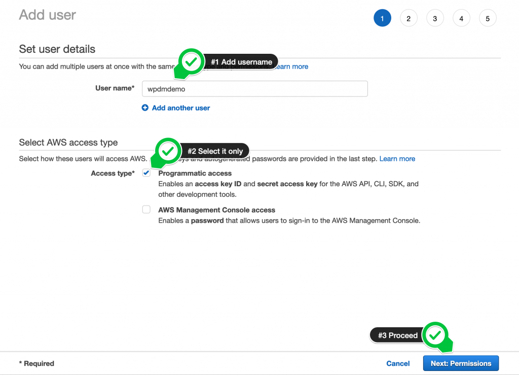 How to generate Amazon IAM access key and secret key? - WordPress ...