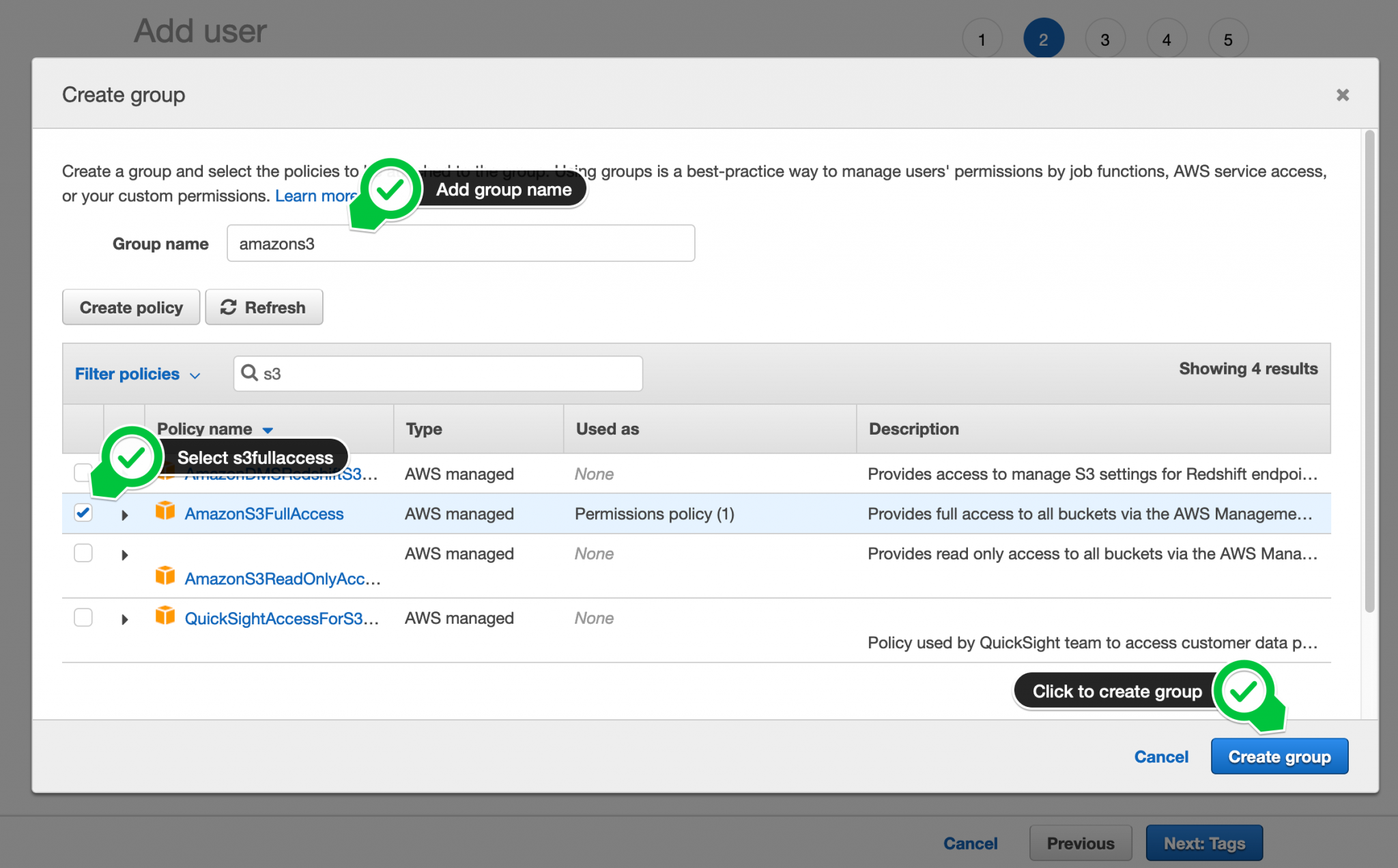 How to generate Amazon IAM access key and secret key? - WordPress ...