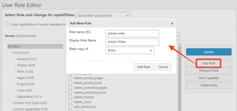 How To Create A Custom User Role In Wordpress