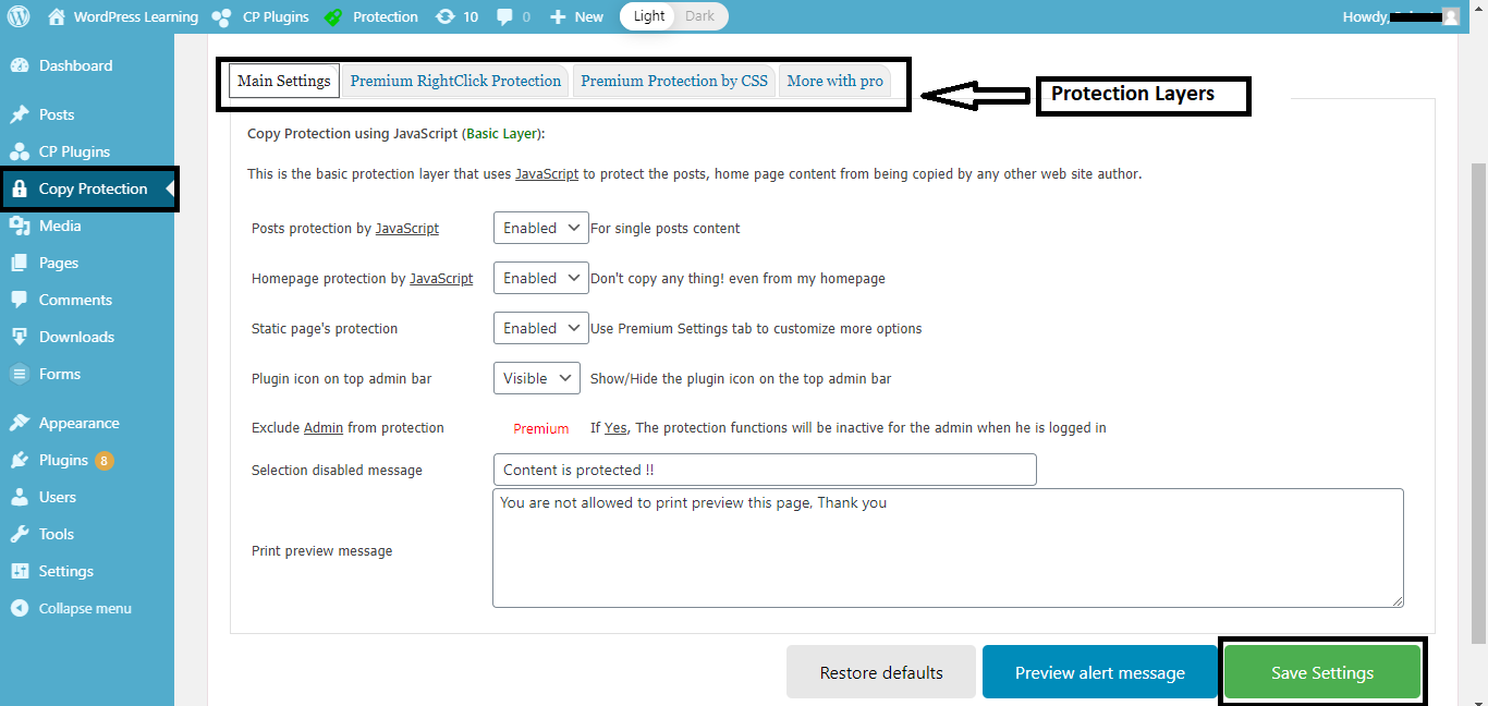 How To Disable Text Selection Copypaste And Right Click In Wordpress 3926