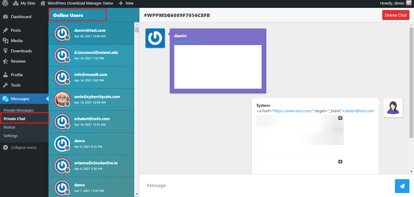 How To Add A Private Messaging And Live Chat System In WordPress ...